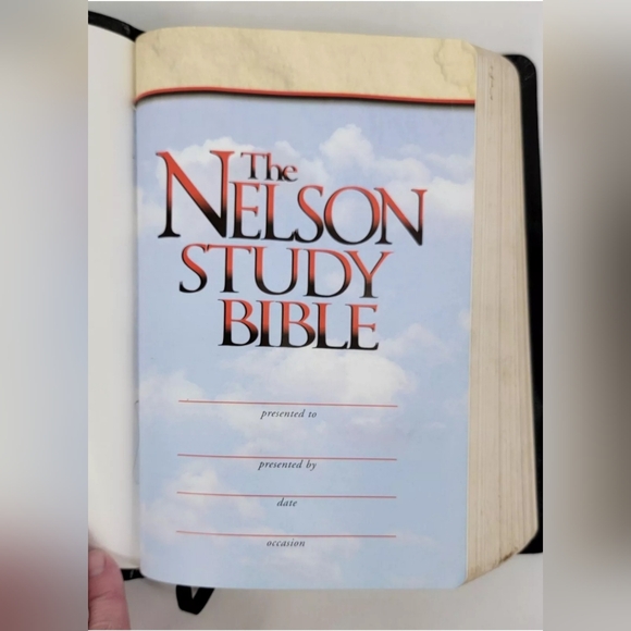 Other | The Nelson Nkjv Study Bible Complete Study System 2885 Black ...